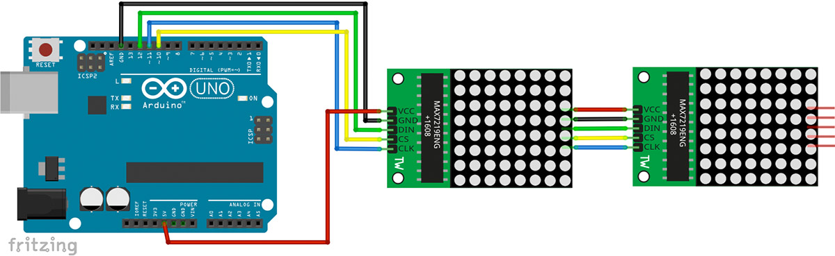 Arduino Matrix Display 8 × 8 pixels and lots of fun - StartHardware - Tutorials for Arduino