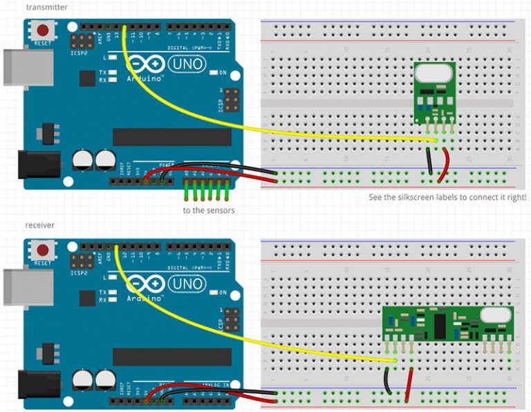 Funkübertragung von Messwerten mit dem RF Link Modul – Arduino Tutorial