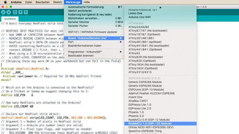 Arduino Wifi mit dem ESP8266 als Arduino – Kostengünstig und Einfach