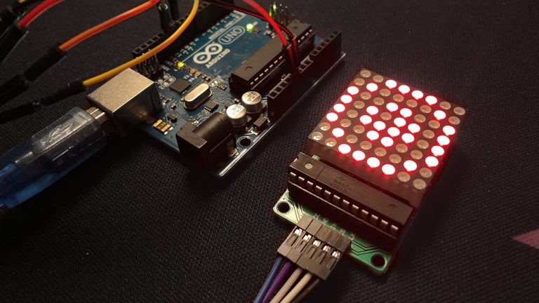 Arduino LED-Matrix Display mit Max7219 IC - Schaltplan, Code, Erklärung