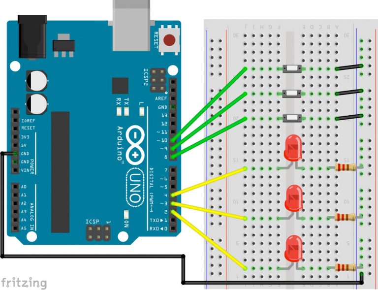 Viele Buttons mit Arduino auslesen – Arduino Tutorial